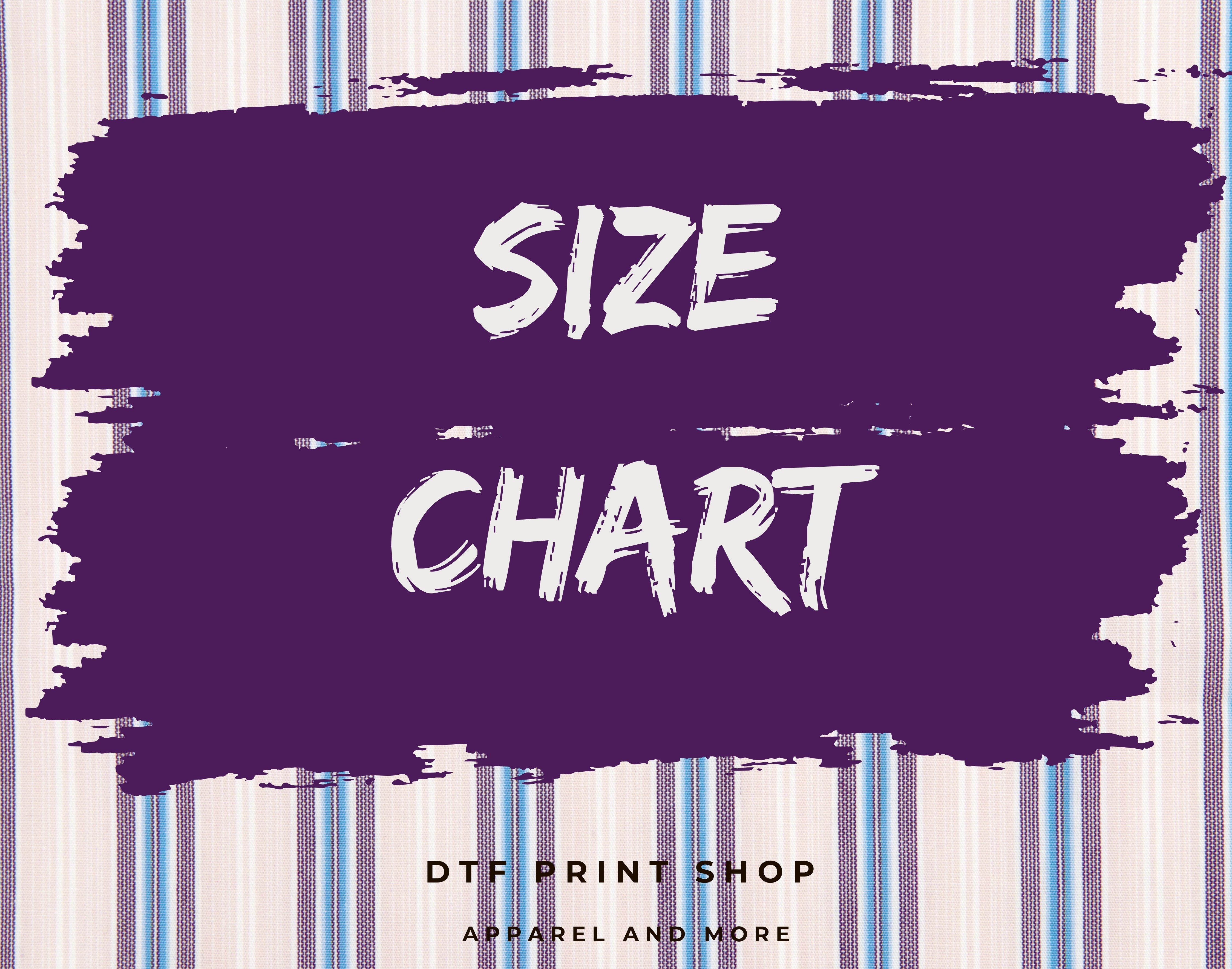 Size Chart – Stitch N Press