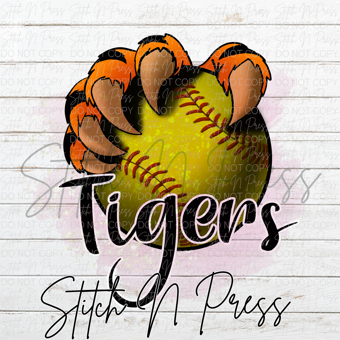 Tigers Paw Softball-DTF Transfers – Stitch N Press